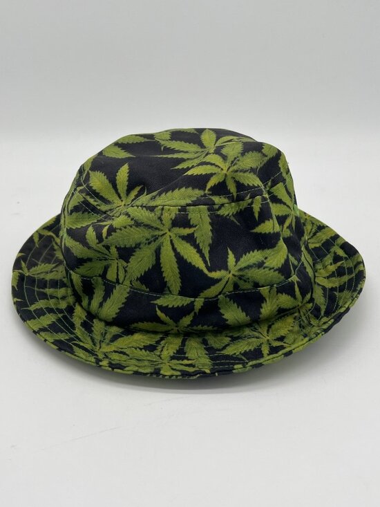 Accessories | Cannabis Leaf Print Bucket Hat Streetwear Accessory ...